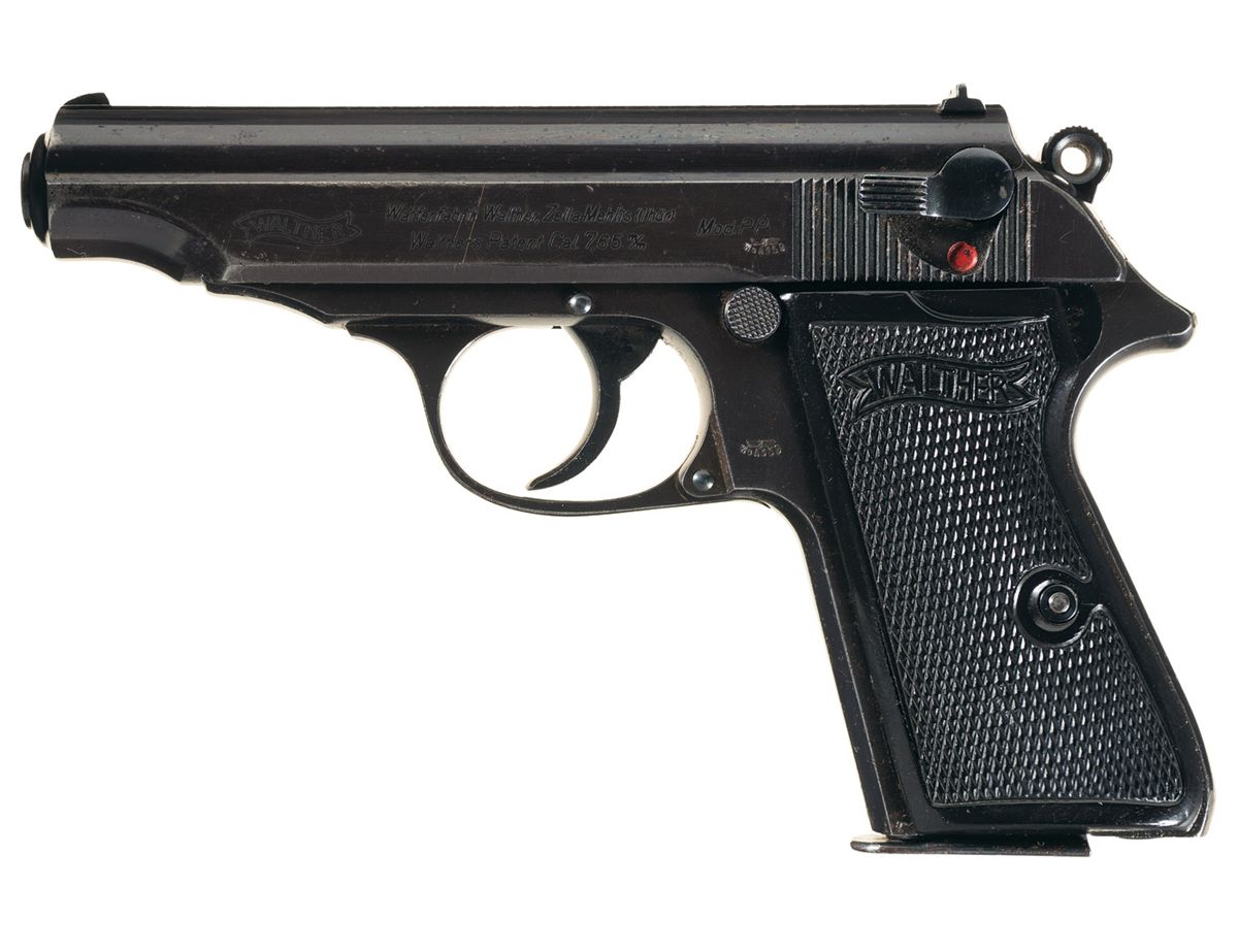 World War II Nazi Waffenamt Proofed Walther PP Semi-Automatic Pistol