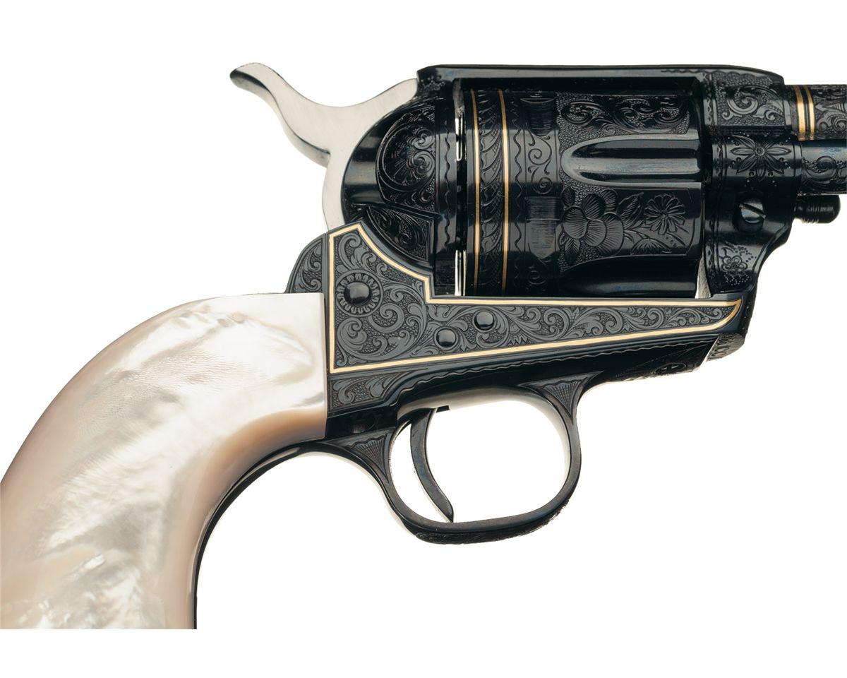 Robert Burt Signed, Engraved and Gold Inlaid Colt Single Action Army ...