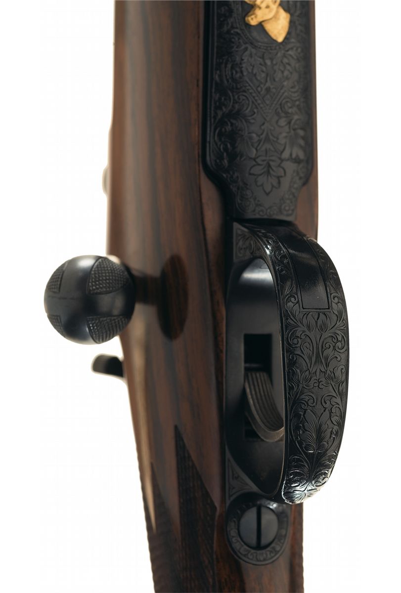Custom Engraved and Gold Inlaid Mauser Model 1909 Bolt Action Sporting ...