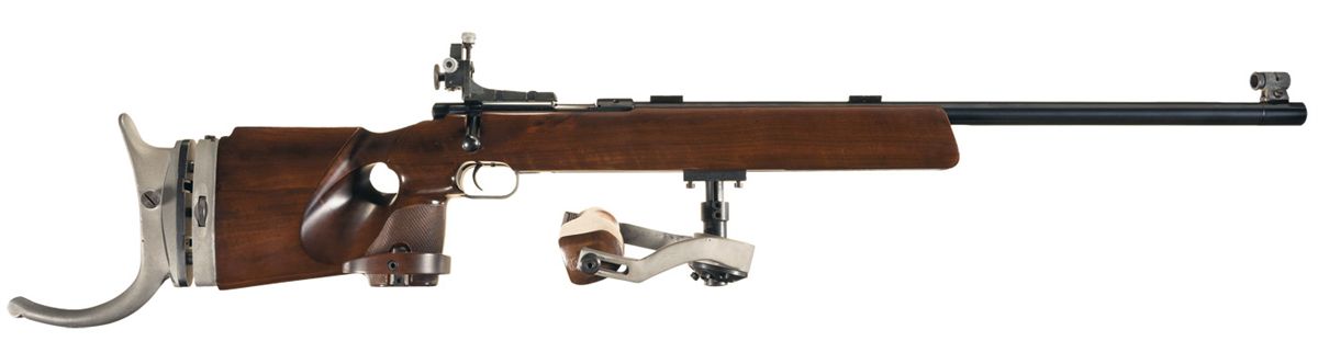 Anschutz Model 54 Match Bolt Action Single Shot Rifle with Accessories