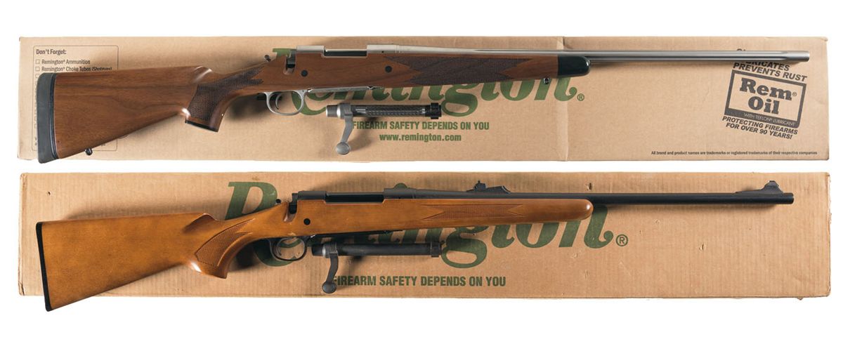Two Remington Model 700 Bolt Action Rifles with Boxes -A) Remington ...