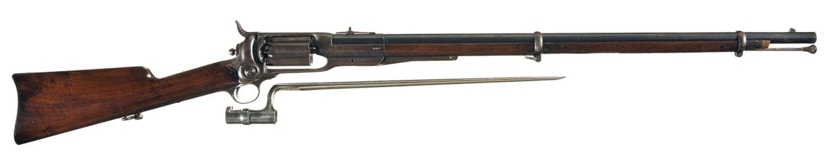 Fine Civil War Colt Model 1855 Full Stock Military Percussion Revolving ...
