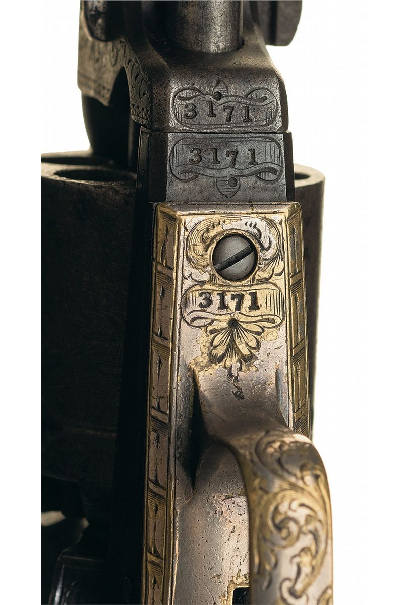 Rare Factory Engraved Colt Second Model 1851 Squareback Navy Revolver