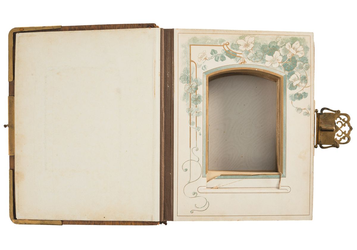 Gold Fitted Photo Album Bearing the Crest of Samuel Colt, Attributed to ...