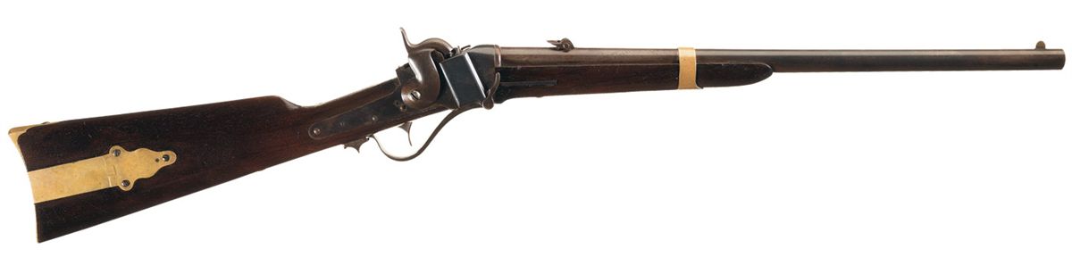 Scarce Sharps Model 1852 Slant Breech Single Shot Carbine