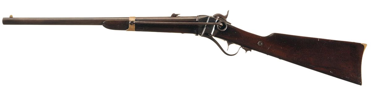Scarce Sharps Model 1852 Slant Breech Single Shot Carbine