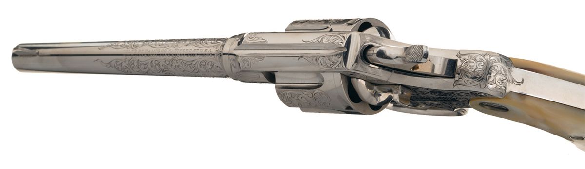 Magnificent Colt Cased and Factory Engraved New Service Model Revolver ...