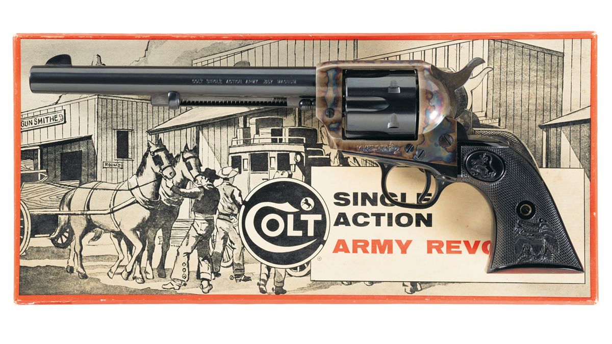 Colt Second Generation Single Action Army Revolver with Stagecoach Box