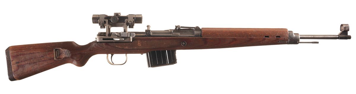 World War II German G43 "duv" Code Semi-Automatic Sniper Rifle