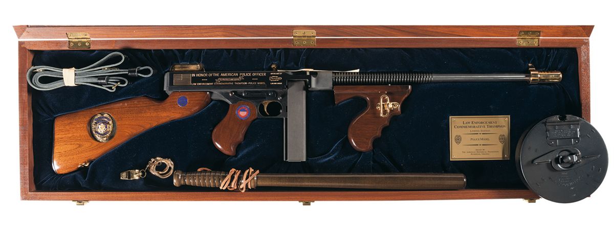 Cased Auto Ordnance North American Police Commemorative Thompson Semi ...