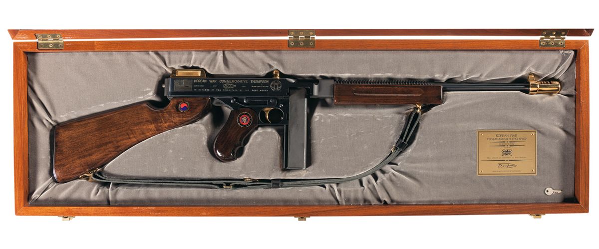Cased Auto Ordnance Korean War Commemorative Thompson Semi-Automatic ...