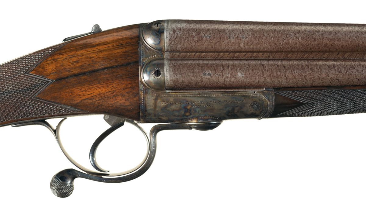 Spectacular Cased Charles Lancaster Quad Barreled Hammerless Shotgun ...