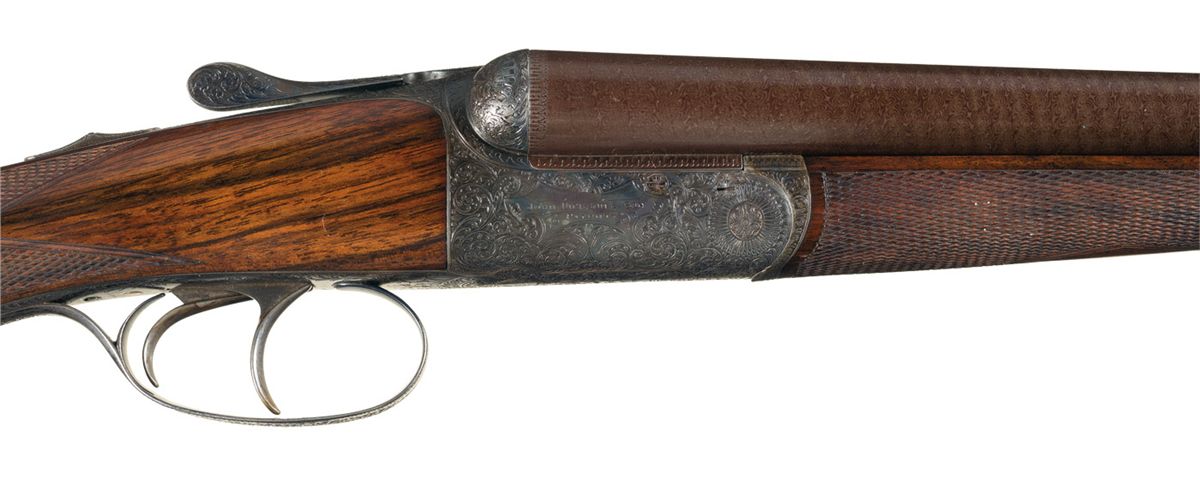 Finely Engraved John Dickson & Son Round Action Double Barrel 20 Gauge ...