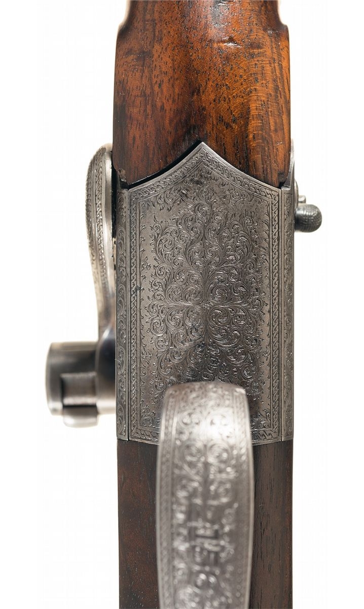 Engraved Daniel Fraser & Company Drop Block Single Shot 400-360 Caliber ...