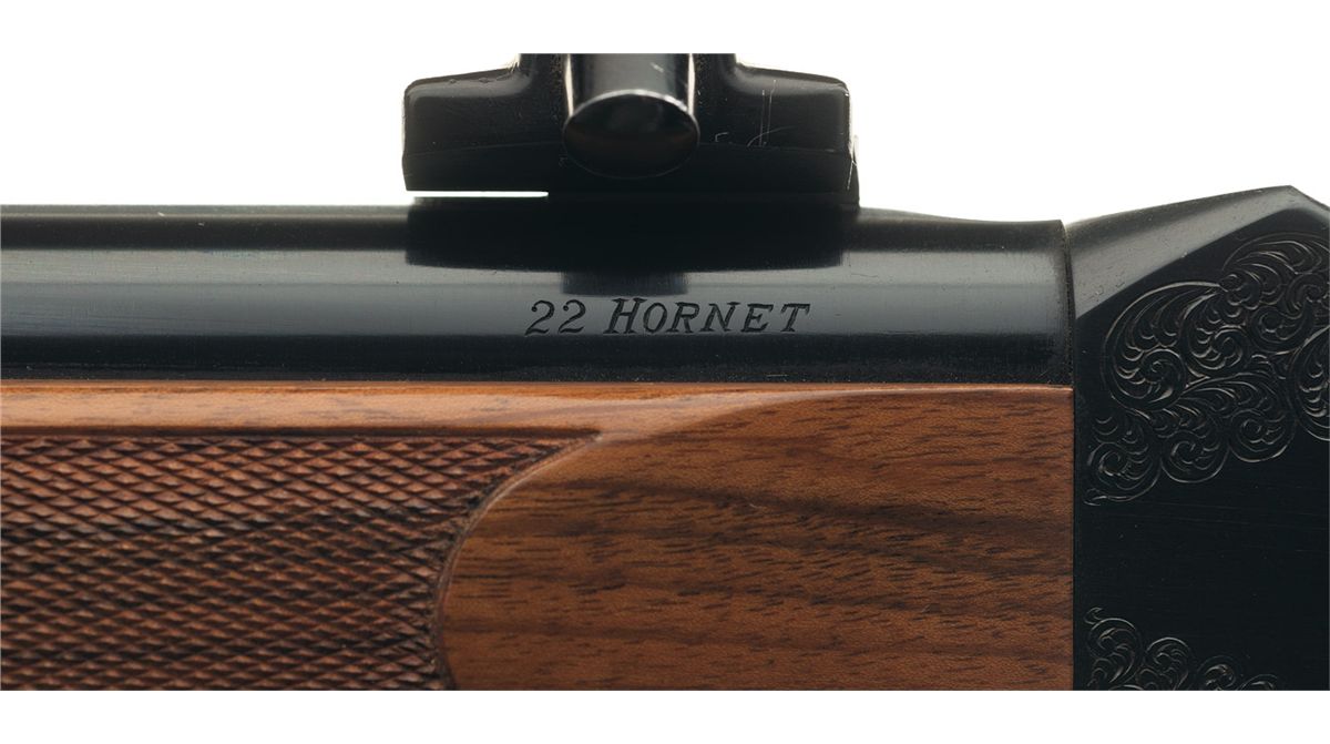 Engraved Martini Style Single Shot Rifle with Unertl Scope