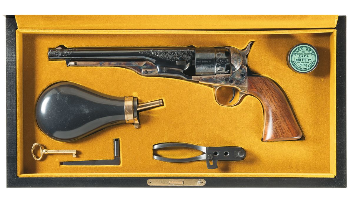 Cased Dennis Kies Master Engraved Second Generation Colt Model 1860 ...