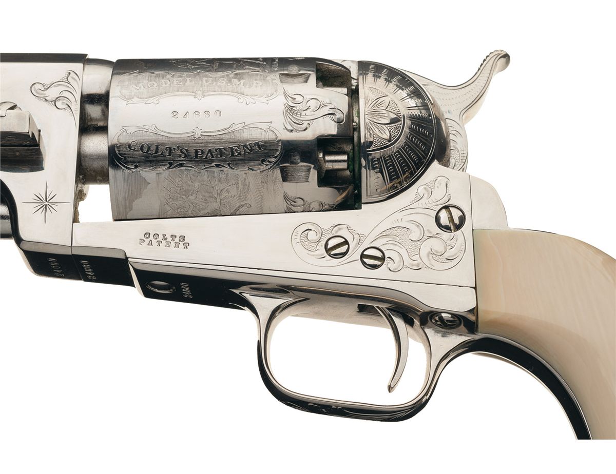 Rare John Adams Factory Engraved Colt Black Powder Series Engraving ...