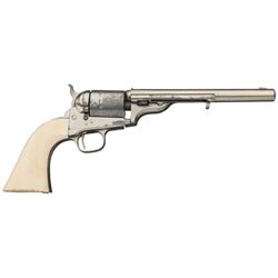 Colt Model 1871-1872 Open Top Single Action Revolver with Ivory Grip
