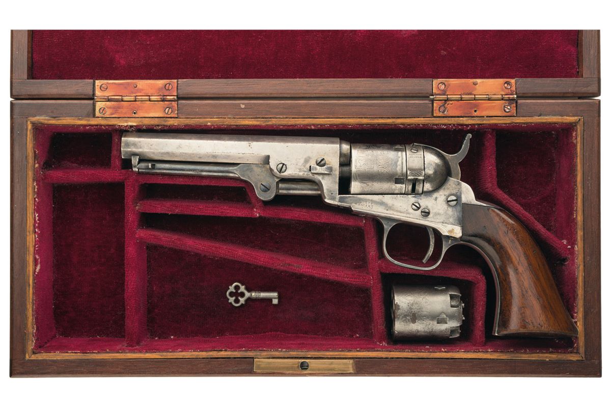 Colt Model 1849 Revolver with Thuer Conversion