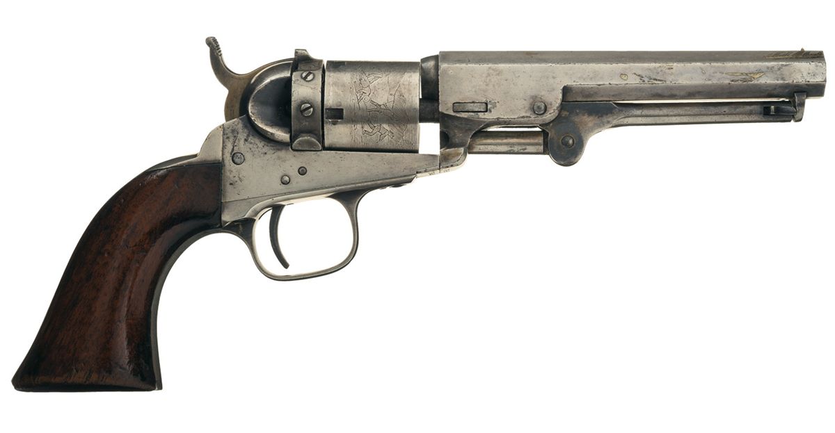 Colt Model 1849 Revolver with Thuer Conversion