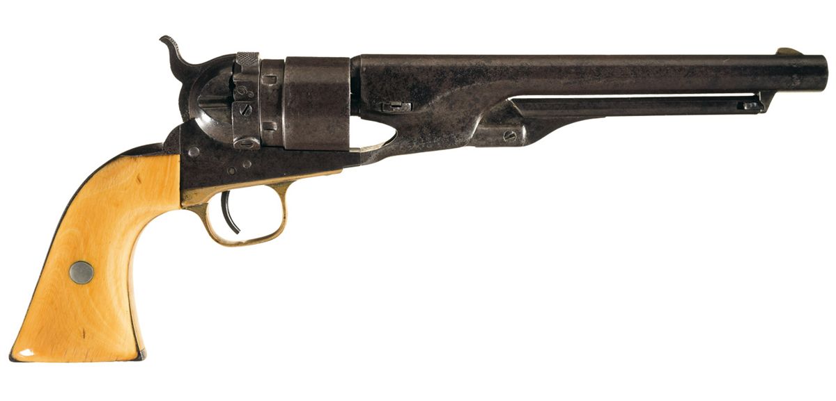 Scarce Colt Model 1860 Army Revolver with Thuer Conversion Cylinder and ...