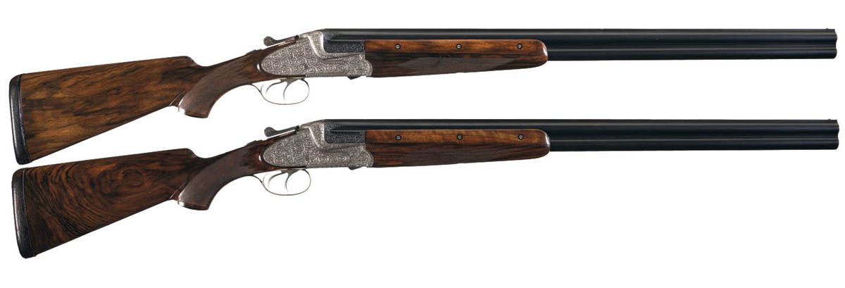 Matching Pair of Engraved and Consecutively Serial Numbered Side Lock ...