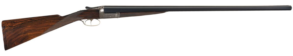 Engraved John Dickson Single Shot Rifle and John Dickson Double Barrel ...