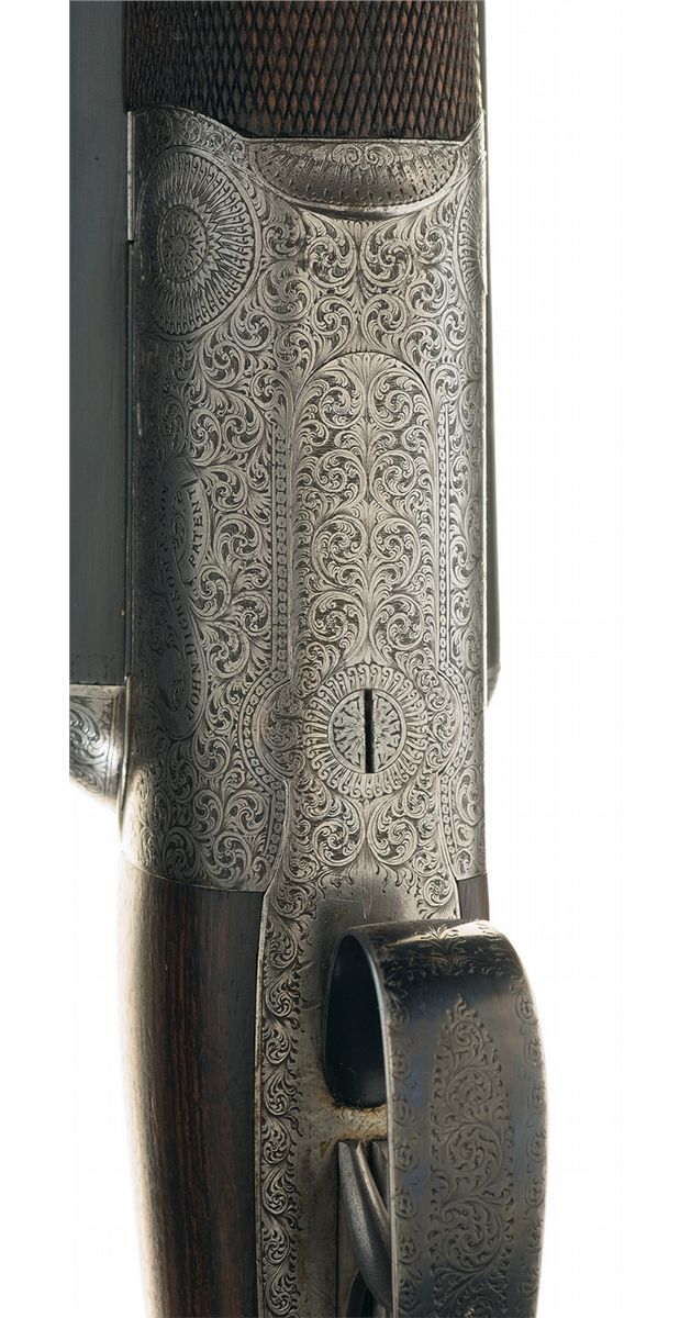 Engraved John Dickson Single Shot Rifle and John Dickson Double Barrel ...