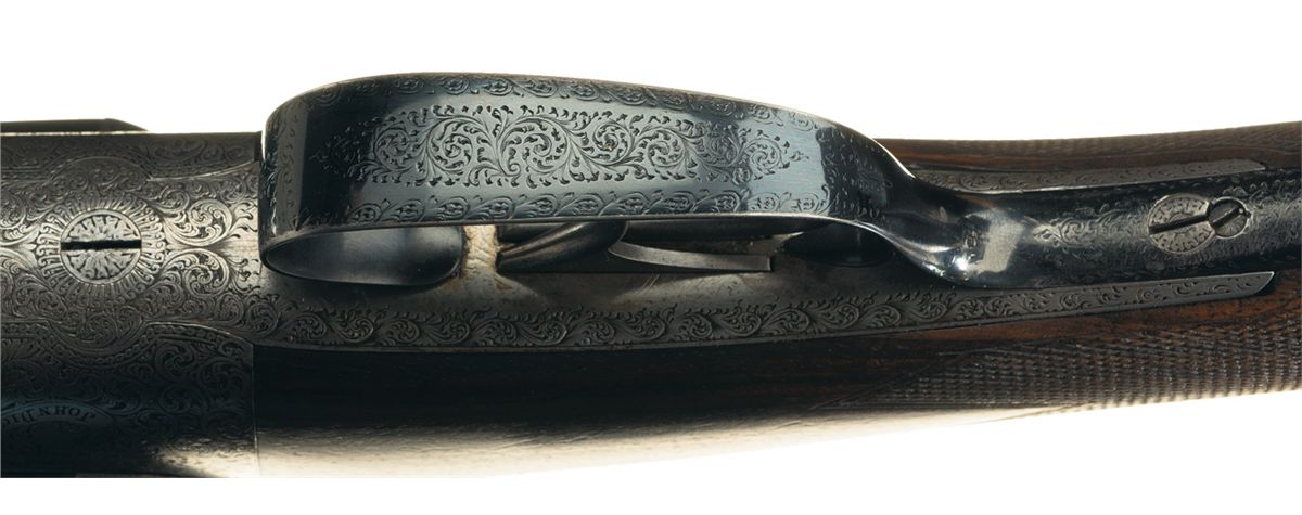 Engraved John Dickson Single Shot Rifle and John Dickson Double Barrel ...