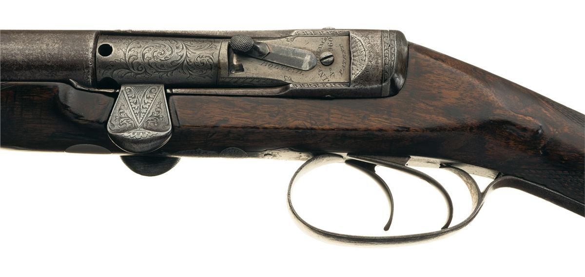 Rare Engraved Joseph Needham London Double Barrel Needle Fire 14 Gauge ...