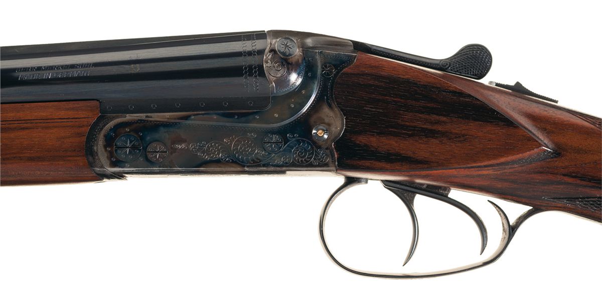 Engraved Merkel Gebruder Model 47E Double Barrel 20 Gauge Shotgun