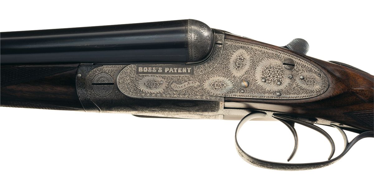Engraved Boss & Co. Double Barrel Side Lock Best Quality Shotgun with ...
