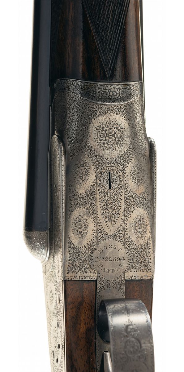 Engraved Boss & Co. Double Barrel Side Lock Best Quality Shotgun with ...