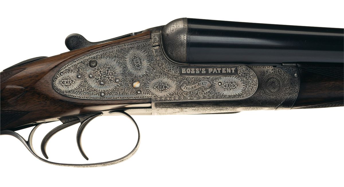 Engraved Boss & Co. Double Barrel Side Lock Best Quality Shotgun with ...