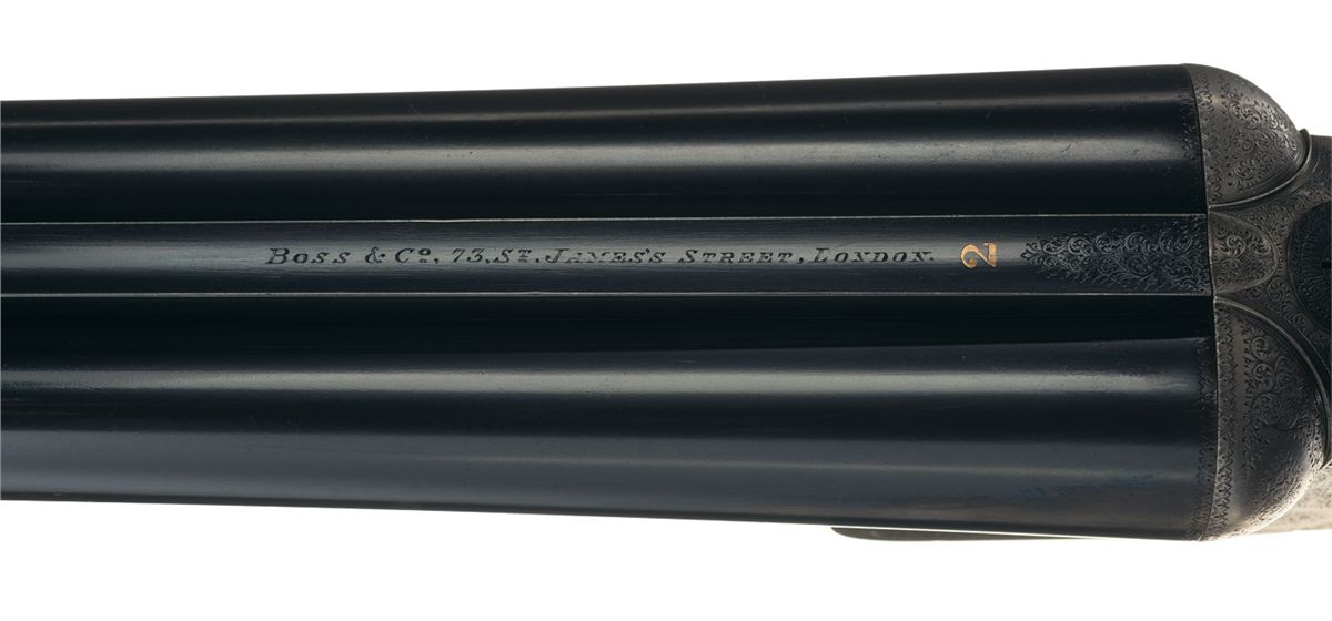 Engraved Boss & Co. Double Barrel Side Lock Best Quality Shotgun with ...
