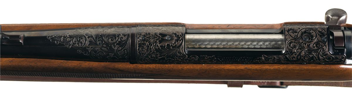 Custom Engraved Remington Model 700 Bolt Action Rifle in .375 H&H ...