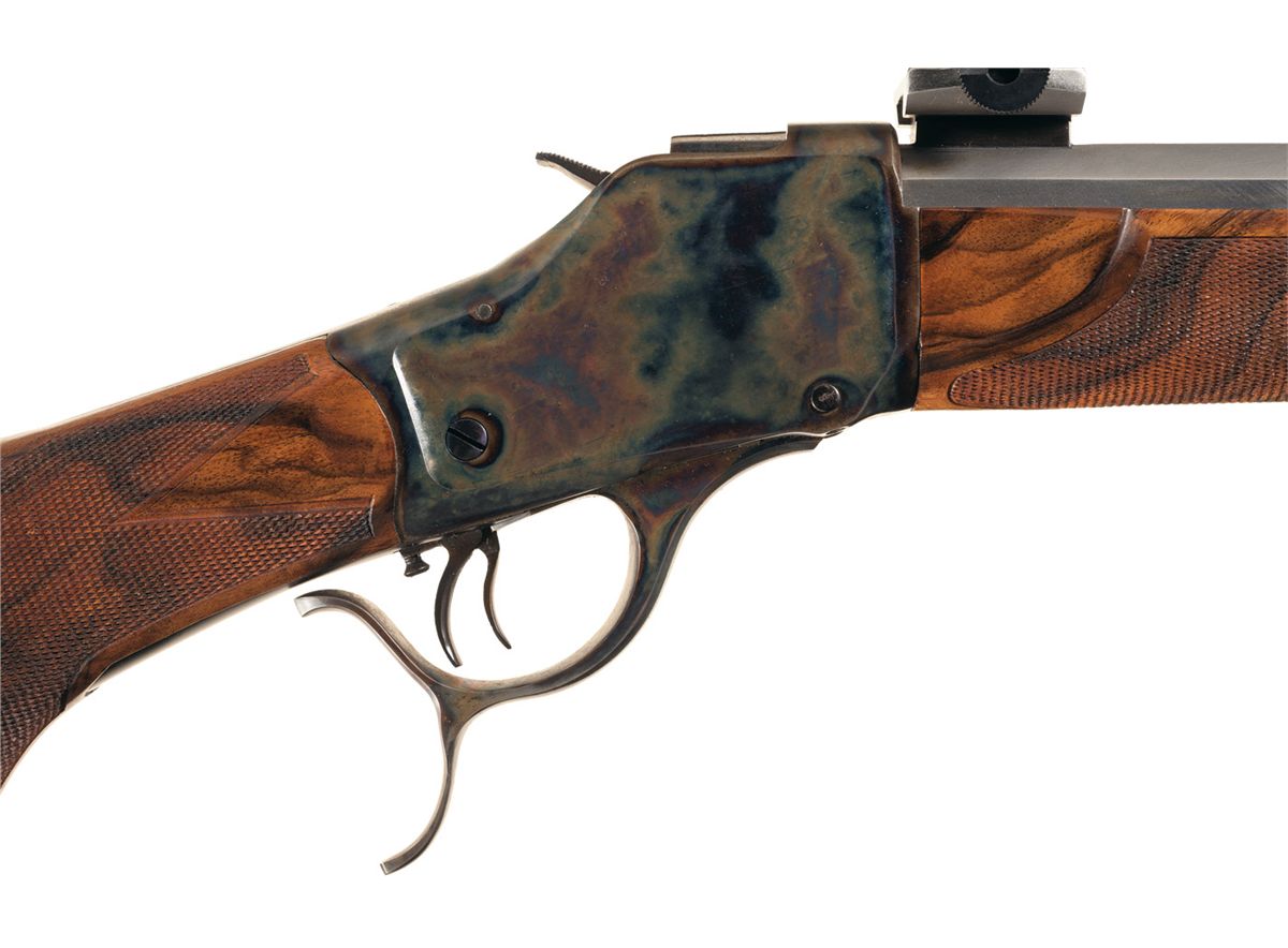 Custom Winchester Model 1885 Highwall Varmint Rifle with Scope