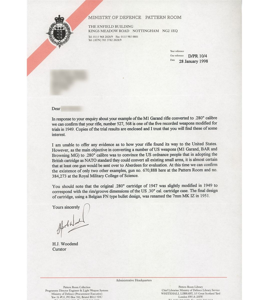 Extremely Rare Original M1 Garand British Trials Rifles in 280 Caliber ...