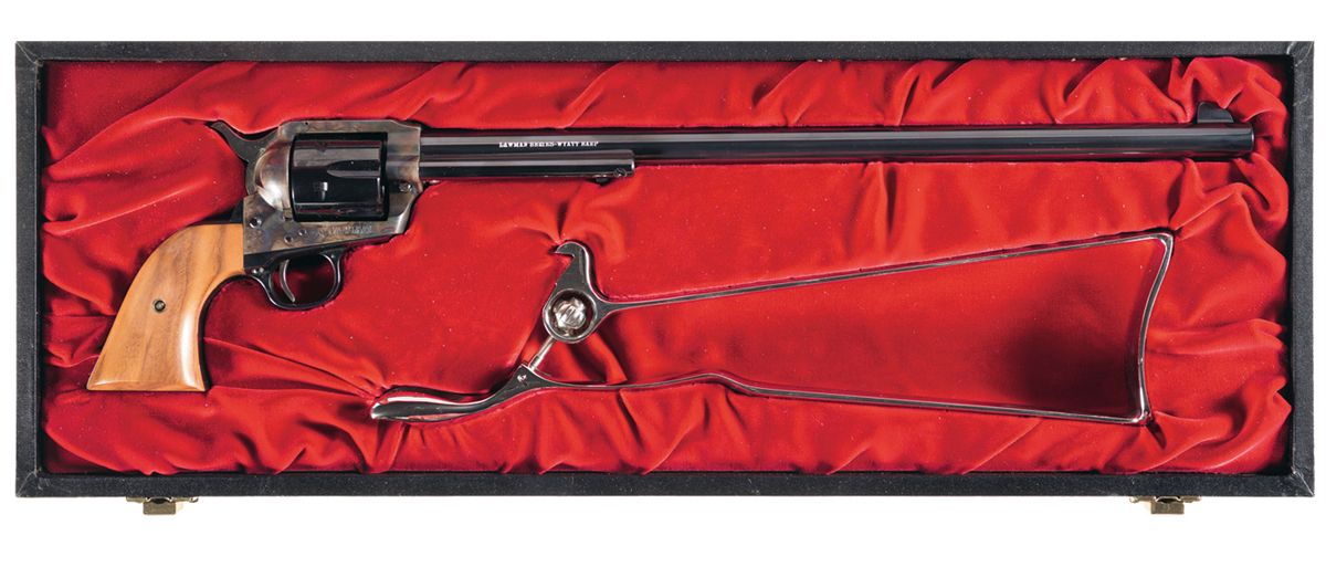 Exceptional Cased Colt Single Action Army Lawman Series Wyatt Earp ...