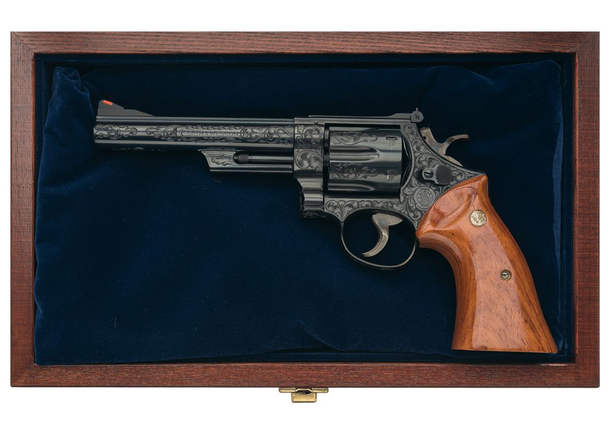 Factory Engraved Smith & Wesson Model 29-2 Double Action Revolver with Case