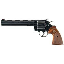 Excellent Colt Python Double Action Revolver with an Eight Inch Barrel