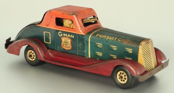 Marx G-Man Tin Wind Up Toy Car
