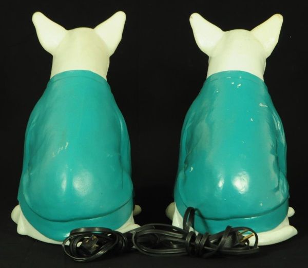 2 Bud Light Spuds Mackenzie Advertising Dog Lights