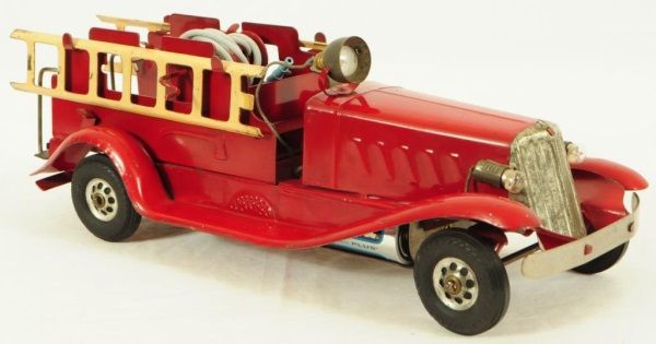 Marx Fire Truck Wind-Up Toy