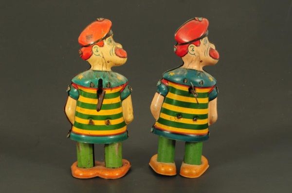 2 Barnacle Bill Popeye Knockoffs Litho Tin Toys