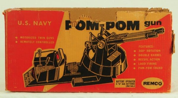 U.S. Navy Pom-Pom Gun in Remco Box