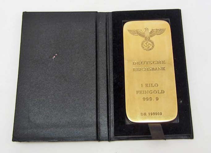 POST WAR GERMAN NAZI 1 KILO GOLD BAR NOVELTY