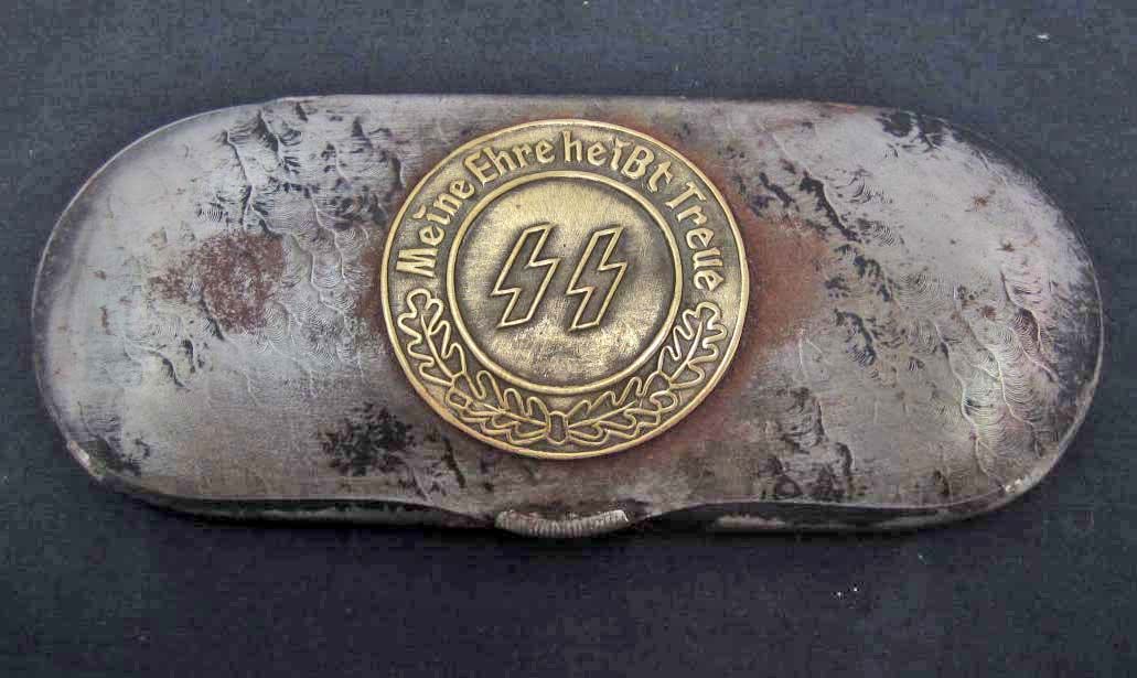 GERMAN NAZI METAL EYE GLASSES CASE