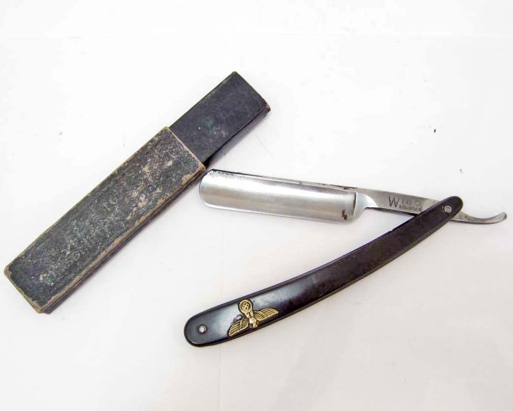 GERMAN NAZI STRAIGHT RAZOR W/ BOX