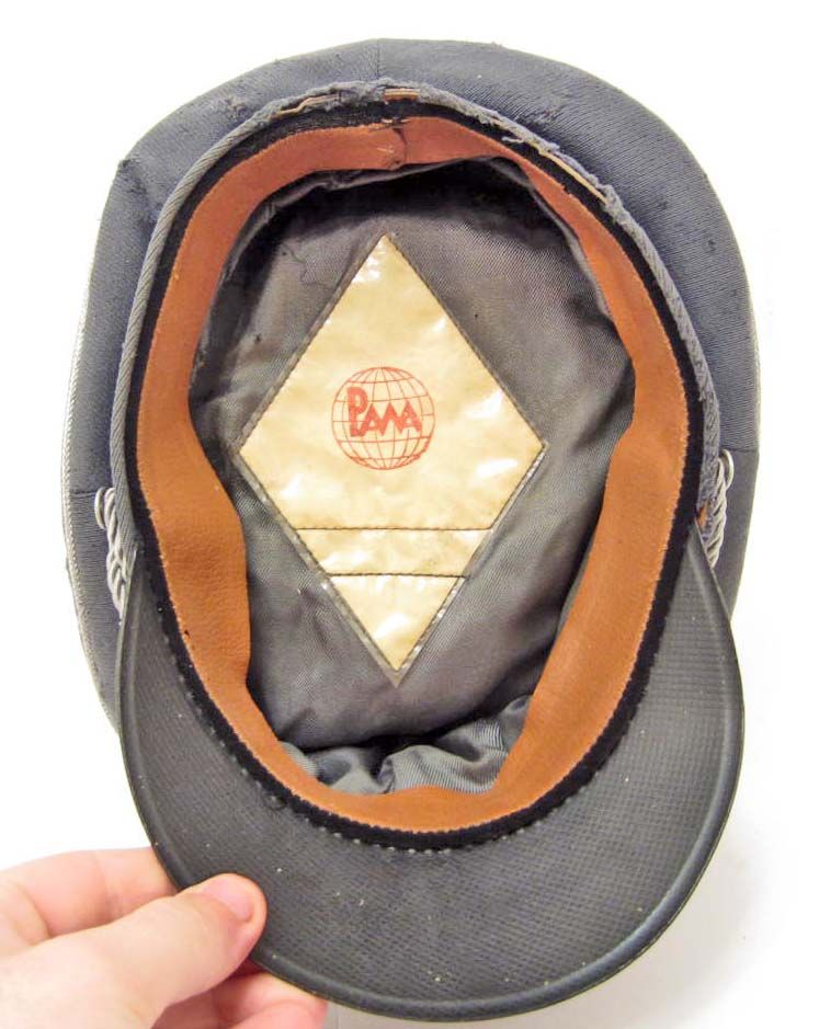 GERMAN NAZI GREY VISOR CAP